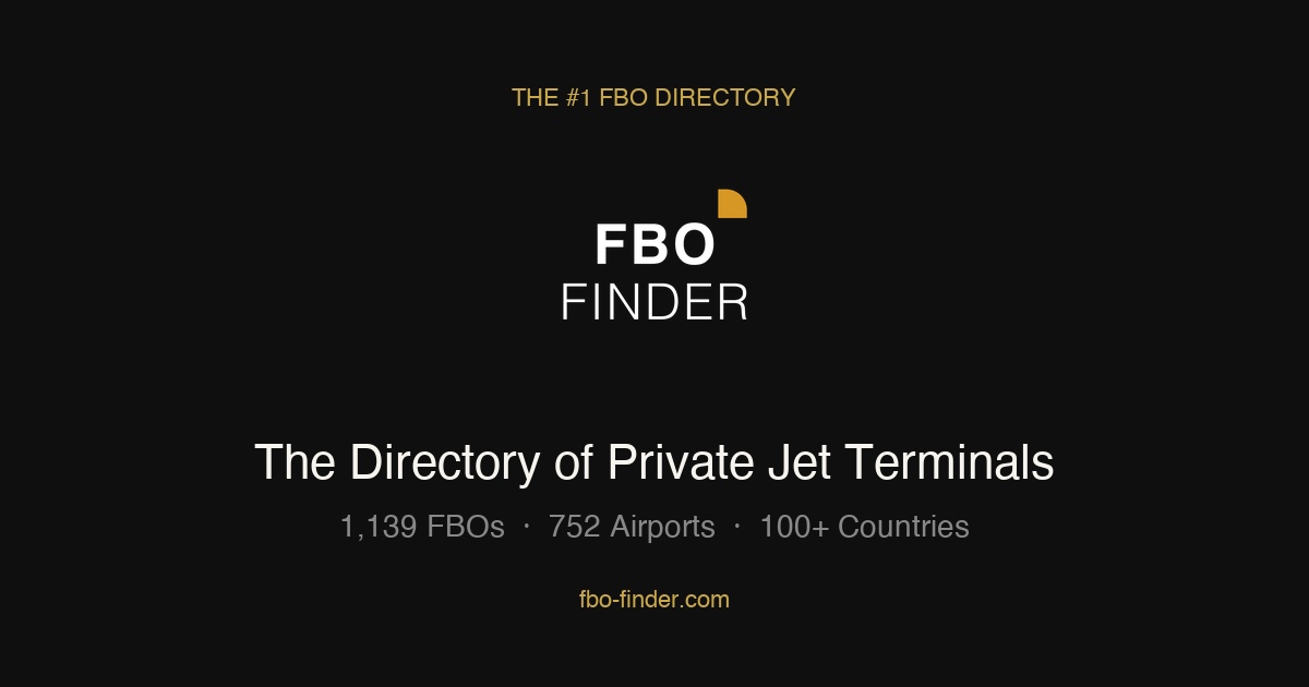 FBO Directory — Find Any Private Jet Terminal | FBO Finder